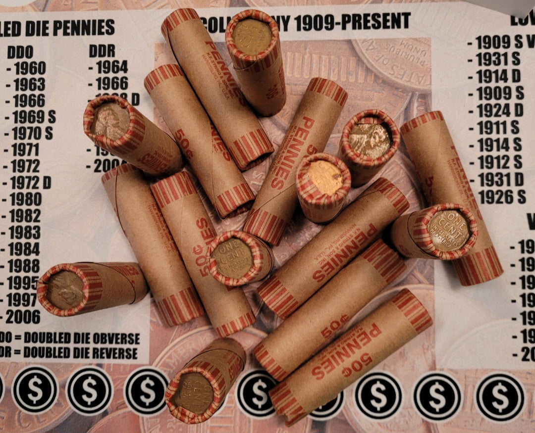 UNSEARCHED Wheat Penny Roll - Couch Collectibles – Couch Collectibles LLC